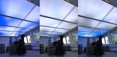 LED ceiling virtually recreates clouds drifting across the sky - The ...