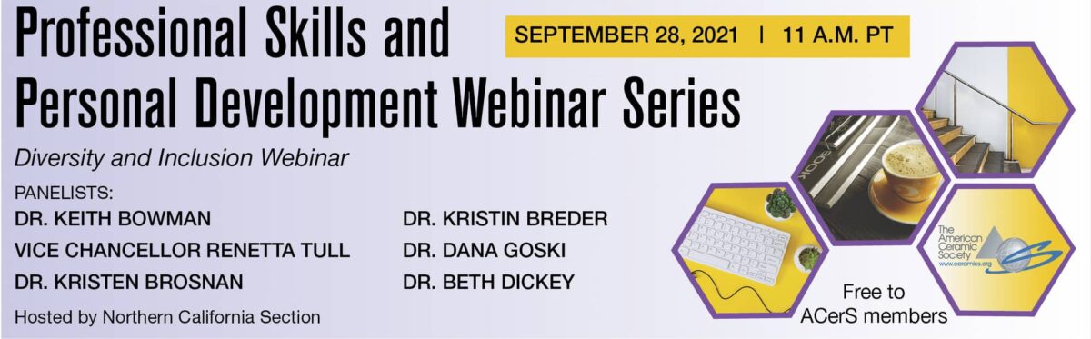 ACerS Professional Skills and Personal Development Webinar Series ...